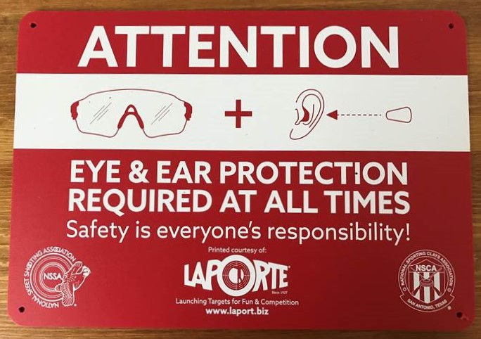 Order Eye/Ear Safety Signs for Ranges – NSSA-NSCA.club
